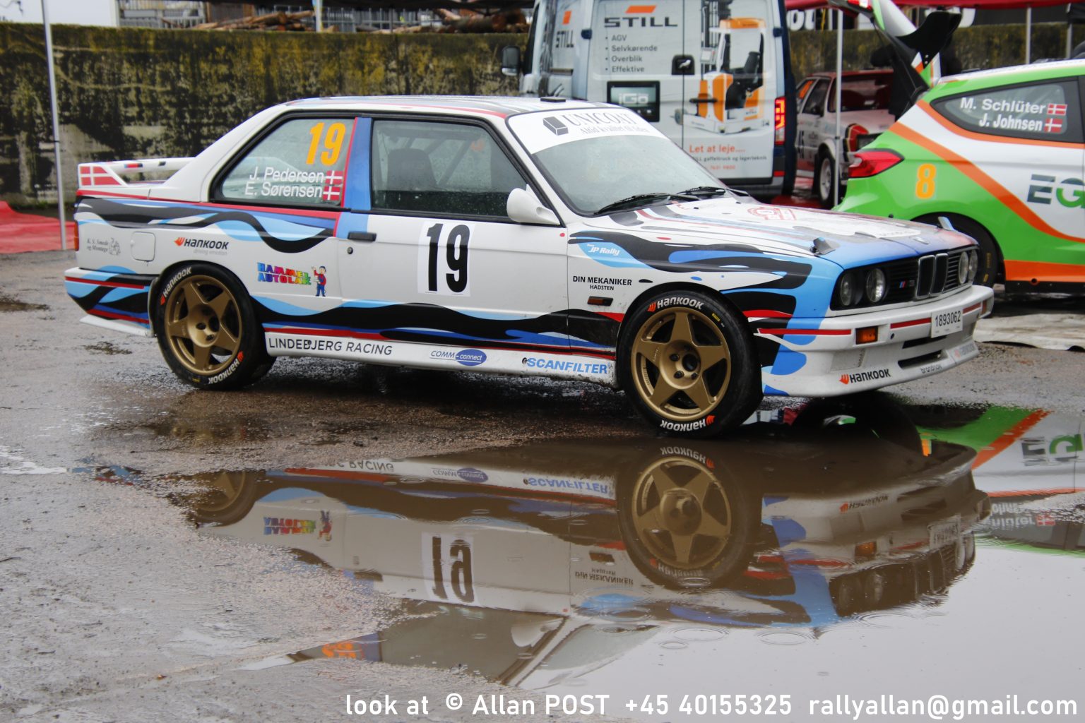 RALLYE SÜDHOLSTEIN VAR DM2, MED FLOT OPBAKNING FRA DE DANSKE MANDSKABER ...